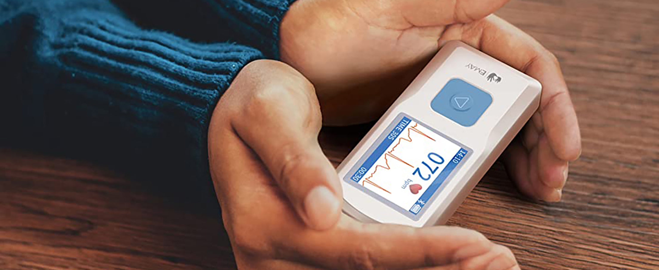 Portable EKG Monitor (Blue) – EMAY