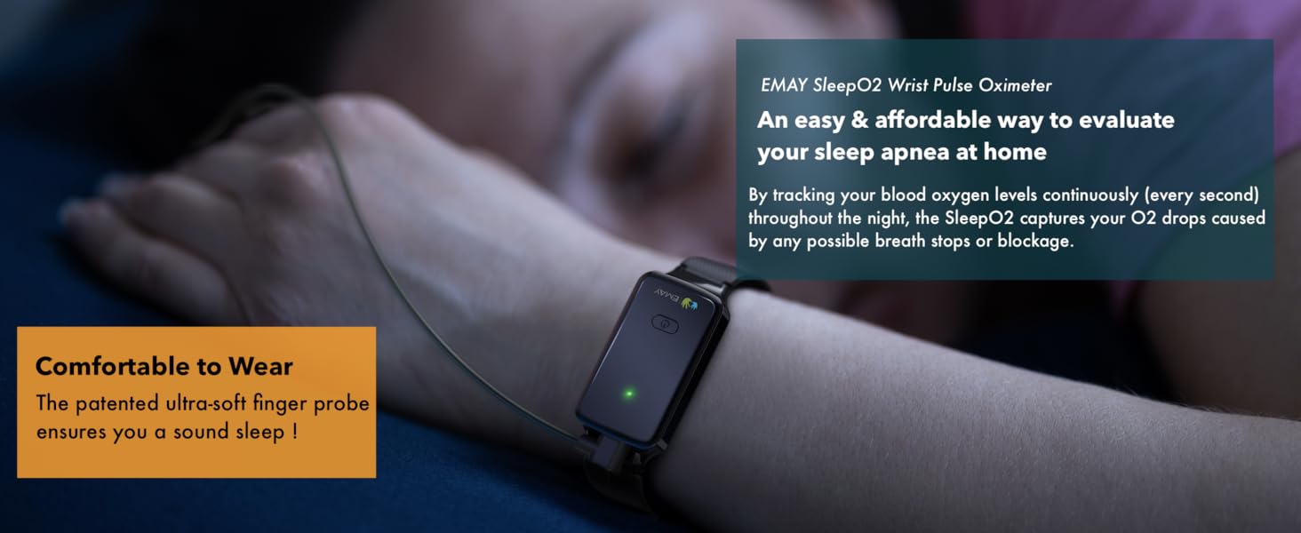 SleepO2 Wrist Sleep Oxygen Monitor – EMAY