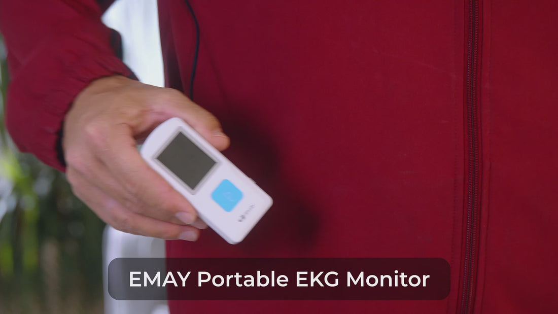 Portable EKG Monitor (Blue) – EMAY
